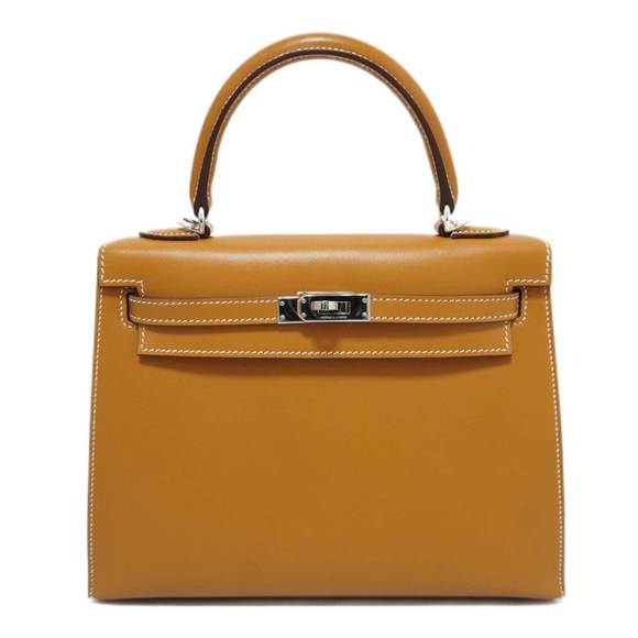 Hermes | Bags | Hermes Kelly 25 Handbag Shoulder Bag Natural Sable Sv ...
